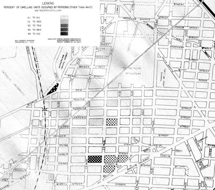 Mapping Segregation in the Neighborhood – Bygone Brookland